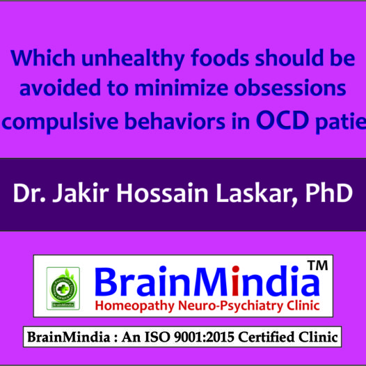 Which unhealthy foods should be avoided to minimize obsessions and ...